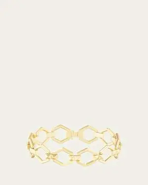 Harwell Godfrey 18k Yellow Pyramid Stud Foundation Bracelet - Gold