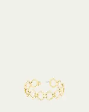 Harwell Godfrey 18k Yellow Pyramid Stud Foundation Bracelet