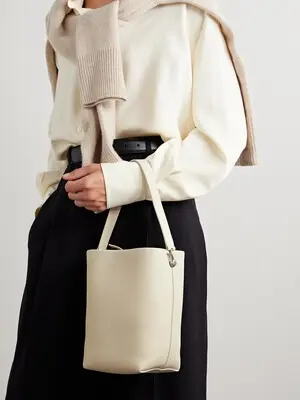 THE ROW Hook Small Textured-leather Tote