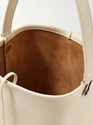 THE ROW Hook Small Textured-leather Tote