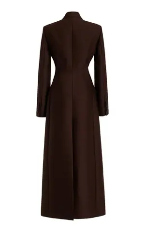 Adam Lippes Laurence Coat In Silk Wool