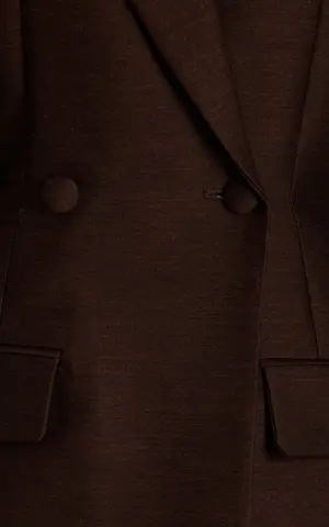 Adam Lippes Laurence Coat In Silk Wool