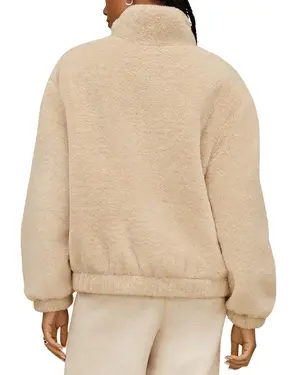 UGG Faux Fur Zip-up Jacket - Spelt