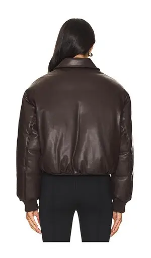 Superdown Sanja Faux Leather Jacket - Brown