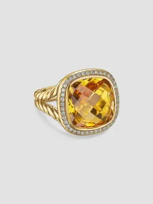 David Yurman Albion Ring In 18k Yellow Gold - Citrine