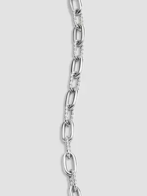 David Yurman Dy Madison Pavé Toggle Chain Bracelet In Sterling Silver