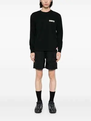 GROUND ZERO Logo-print Drawstring Shorts - Black