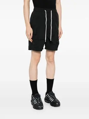 GROUND ZERO Logo-print Drawstring Shorts - Black
