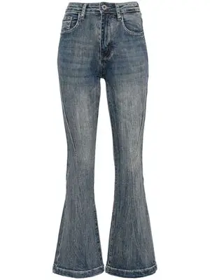 GROUND ZERO High-rise Flared Jeans