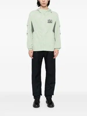 GROUND ZERO Logo-print Lightweight Jacket - Green