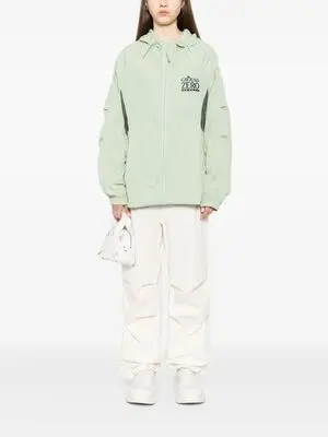 GROUND ZERO Logo-print Lightweight Jacket - Green