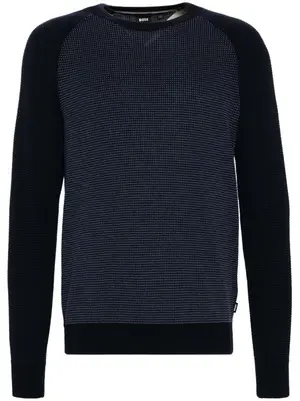 BOSS Dairon Two-tone Sweatshirt - Blue