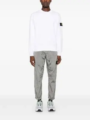 Stone Island Logo-patch Sweatshirt - White