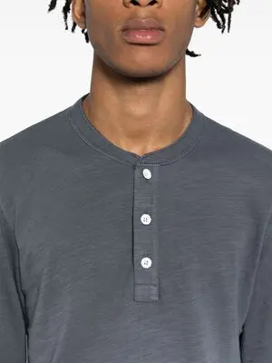 Rag & Bone Classic Flame Henley Polo Shirt
