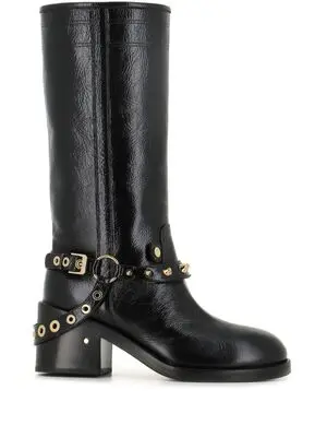 Laurence Dacade 70mm Stud-detail Leather Boots
