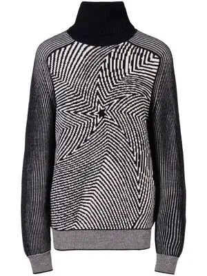 Perfect Moment Wavy Star Roll-neck Jumper