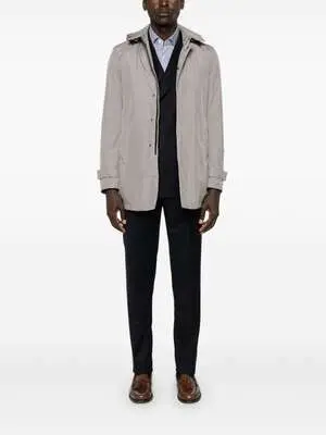 Herno Detachable Hood Padded Jacket - Grey