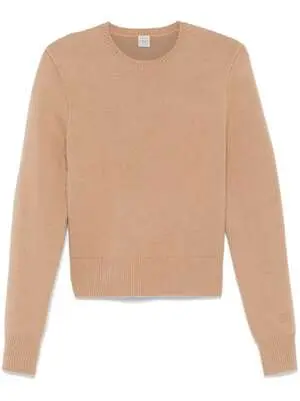 TOTEME Cropped Crew-neck Sweater