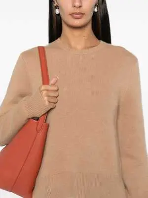 TOTEME Cropped Crew-neck Sweater