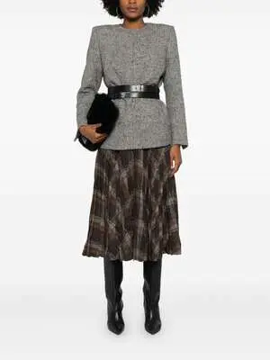 Balenciaga Pleated Midi Skirt
