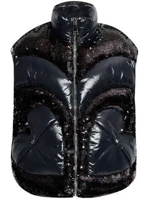 Khrisjoy Sequin-embellished Puffer Gilet