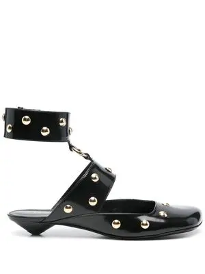 Chloé Jade Studded Leather Sandals - Black