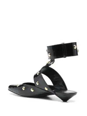 Chloé Jade Studded Leather Sandals - Black