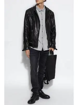 ALLSAINTS Gleason Cotton Shirt - Grey