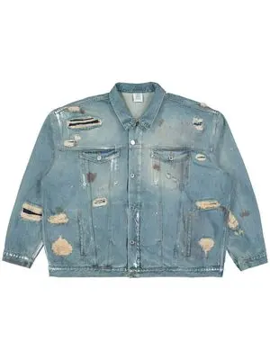 Vetements Ripped-detailing Denim Jacket