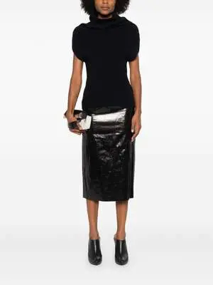 Rick Owens Crater Knitted Top - Black