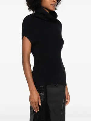 Rick Owens Crater Knitted Top - Black