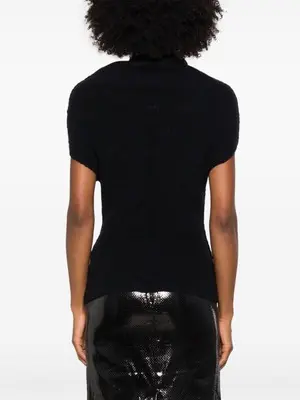 Rick Owens Crater Knitted Top - Black