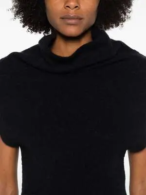 Rick Owens Crater Knitted Top - Black