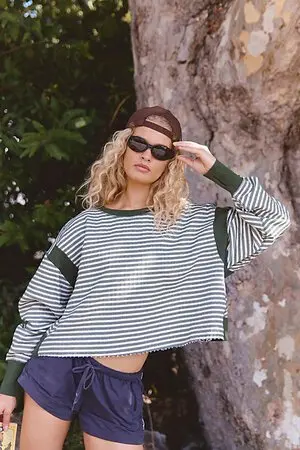 Free People FP Movement My Time Textured Layer Ivy