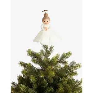 SELFRIDGES EDIT Angel Wool Christmas Topper Decoration