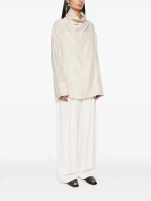 TOTEME Funnel-neck Organza Blouse