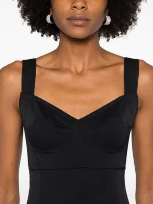 Dolce & Gabbana Sweetheart-neck Mini Dress - Black