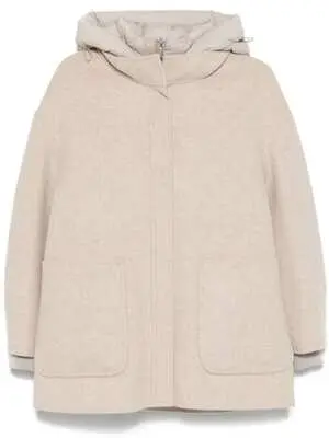 Women's Wool Puffer Jacket Coats