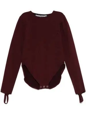 ANDREĀDAMO Logo-patch Bodysuit