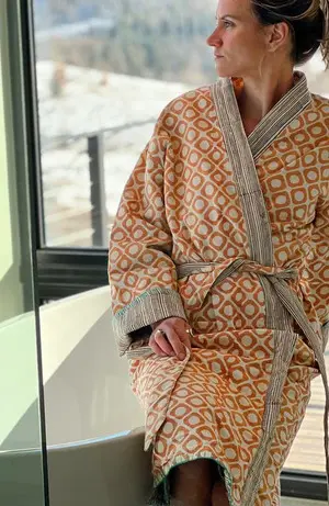 VERVE CULTURE Reversible Robe
