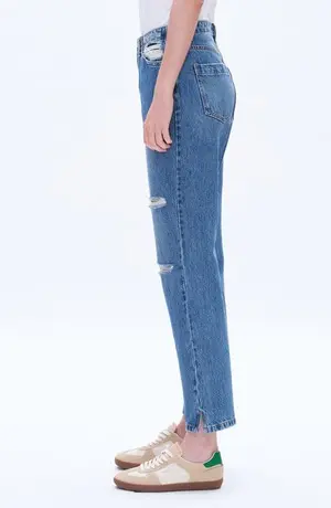 BAYEAS High-rise Distressed Mom Jeans