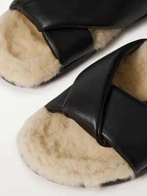 EMME PARSONS Shearling-lined Leather Slides