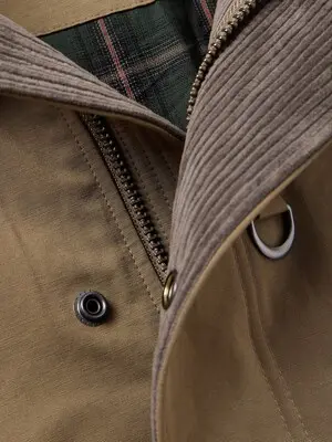 FRIZMWORKS Heritage Corduroy-trimmed Cotton-blend Jacket - Neutrals