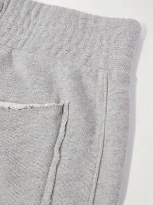 LES TIEN Straight-leg Heavyweight Structured-fleece Cotton-jersey Drawstring Shorts