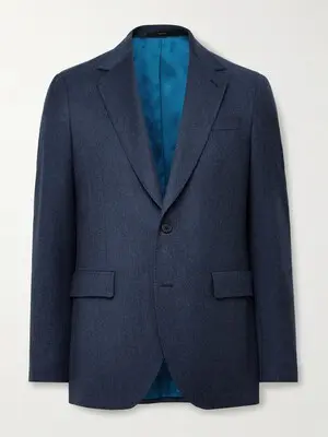Paul Smith Wool And Cashmere-blend Flannel Suit Jacket