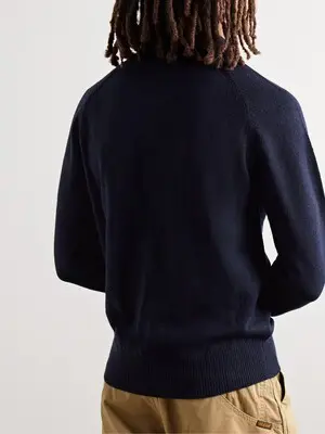 DRAKE'S Merino Wool Polo Shirt
