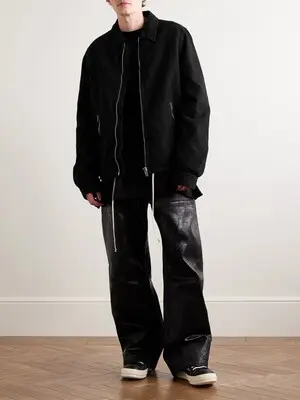 Rick Owens Padded Cotton-moleskin Jacket - Black