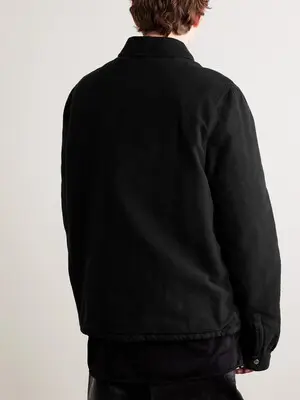 Rick Owens Padded Cotton-moleskin Jacket - Black