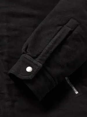 Rick Owens Padded Cotton-moleskin Jacket - Black