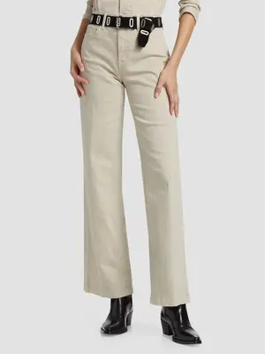 L'Agence Scottie High-rise Wide-leg Pants